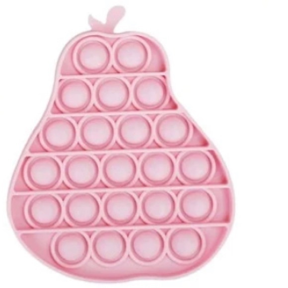 Toys | Brand New In Plastic Pink Pear Pop It Fidget | Poshmark